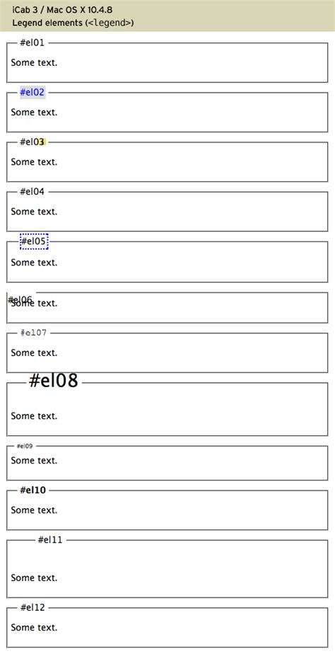 Styling Legend Elements With Css 456 Berea Street