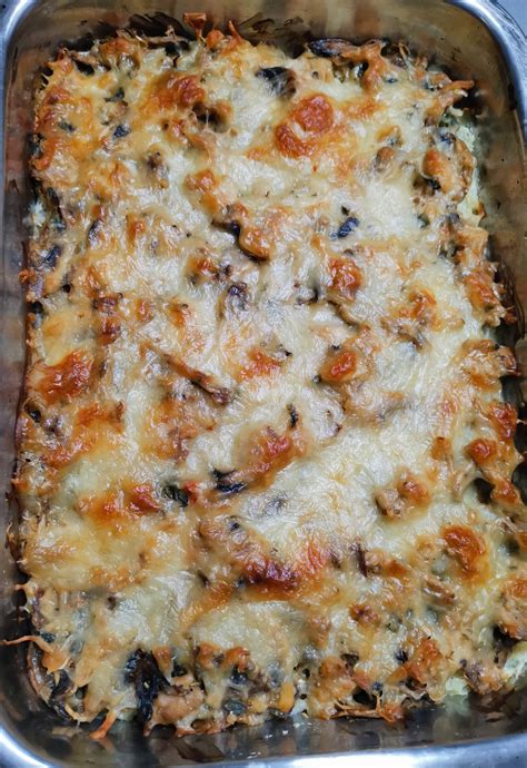 Зоната Запеканка с картофи и пуешко месце за 12ББ 🫶 Необходими продукти 8БП пуешко филе 240 г