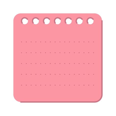 Square Notebook Sheet Design Element Vector Illustration Premium Vector