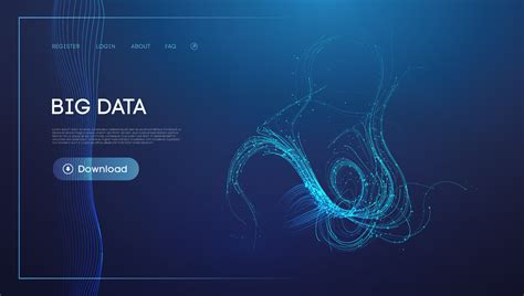 abstract data stream visualization in blue with flowing lines 42407690