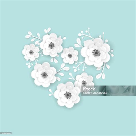 종이 잘라 꽃 프레임 인사말 카드 템플릿 봄 배너 여름 세일 브로셔 포스터에 대 한 3d 종이 접기 꽃 요소 장식 디자인 결혼식 유행 배경입니다 벡터 일러스트 개념에 대한