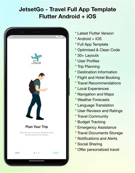 jetsetgo travel full app template flutter android ios initappz