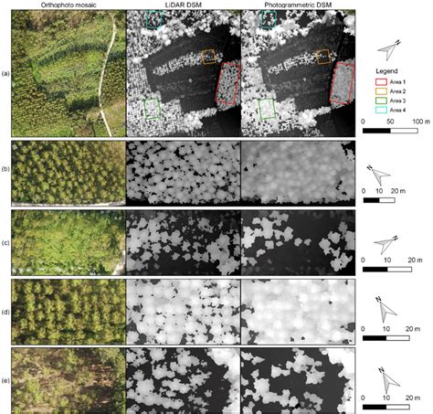 Digital Surface Models Dsms Driven From Lidar Centre Data And