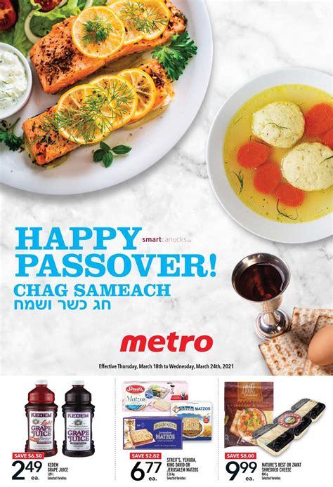 Metro On Passover Flyer March 18 To 24