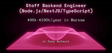 Web3 Staff Backend Engineer Nodejsnestjstypescript 90k 100k In