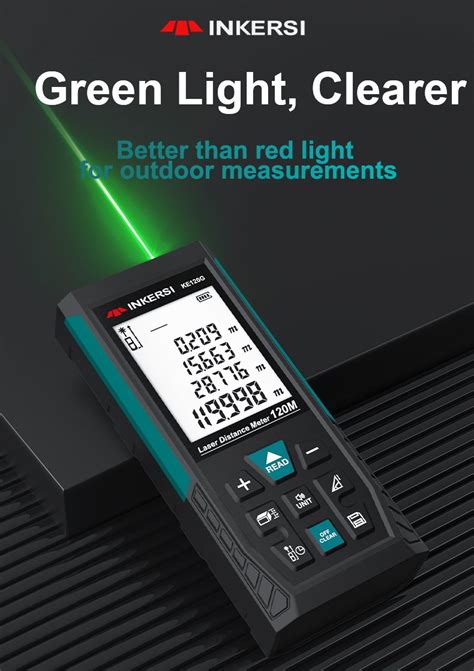 Sndway Laser Distance Meter Greeb Beam Laser Tape Measure Rangefinder Digital Construction