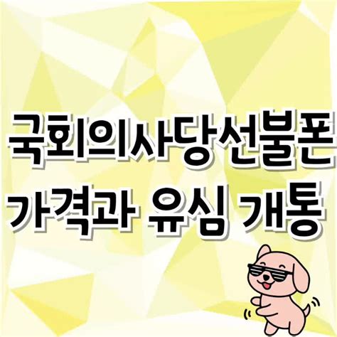 국회의사당선불폰 가격과 유심 개통 하기 네이버 블로그