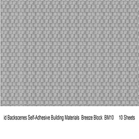 Javis Bm10 Building Materials Breeze Block Paper 10s Inside Line Models