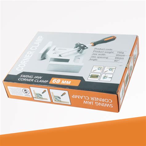 Hifeson Corner Clamp Penjepit Frame Kaca Kayu Angle 90 Derajat 68mm