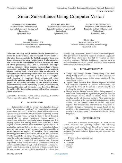 smart surveillance using computer vision pdf computer vision