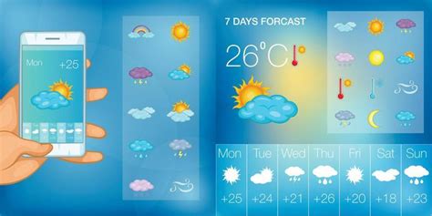Weather App Background Vector Art Icons And Graphics For Free Download