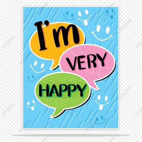 Template Mini Im Very Happy Template Download On Pngtree