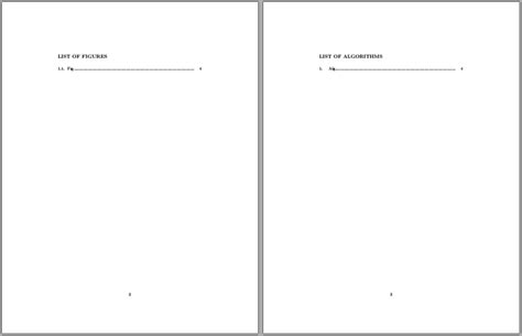 Table Of Contents Style Listofalgorithms From Algorithm Package