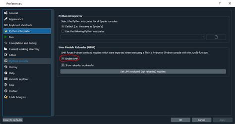 Fixed Python Spyder Reloaded Modules Error Pythonfixing