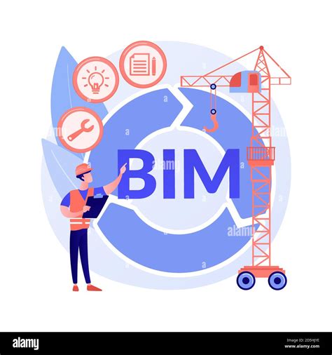 Building Information Modeling Abstract Concept Vector Illustration Stock Vector Image And Art Alamy