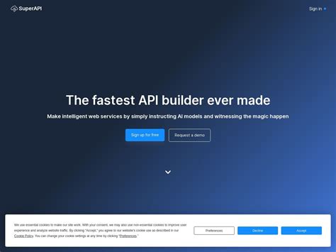 Superapi Intuitive Api Builder With Lightning Fast Responses And Chat