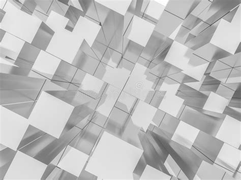 Illustration Of Three Dimensional Abstract Shape Mosaic Background Stock Illustration