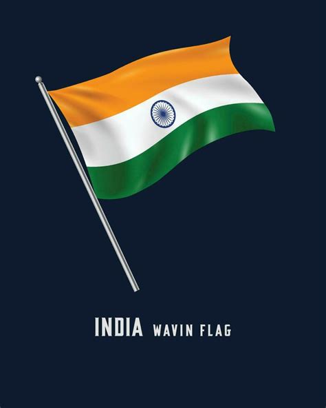 India Wavin Flag 32177702 Vector Art At Vecteezy