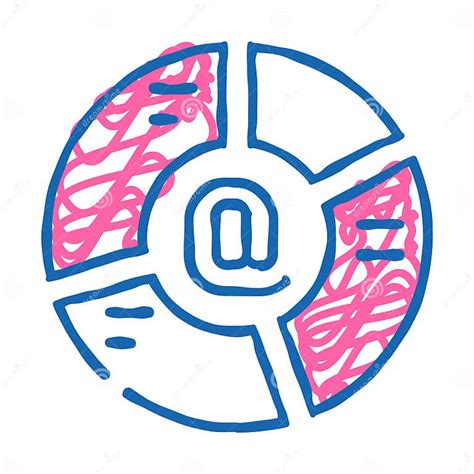 Email List Segmentation Icon Doodle Illustration Stock Vector Email List Segmentation Icon Doodle Illustration Stock Vector