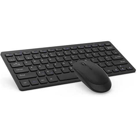 Portable Keyboard And Mouse Set 2 4G Wireless Compact Ultra Slim Keyboard Mouse Combo QWERTY