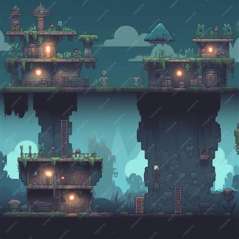 Premium Ai Image 2d Game Assets For Insidestyle Platform Games