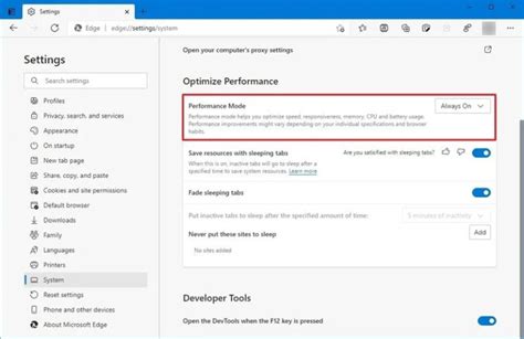 How To Enable Performance Mode On Microsoft Edge