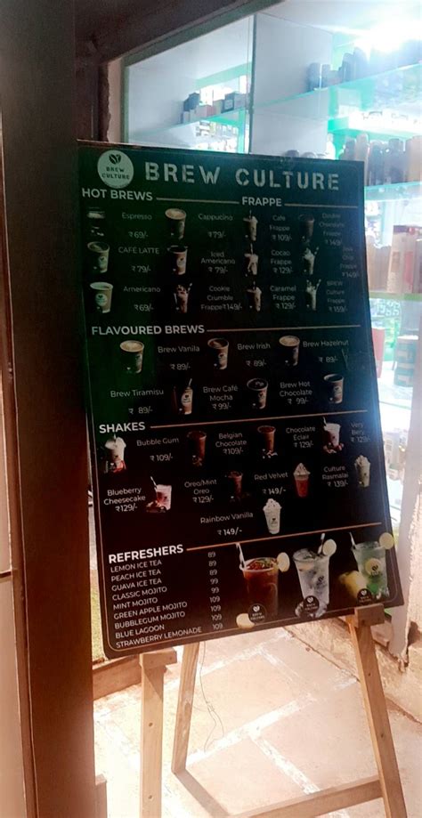 Menu At Brew Culture Nibm Pune