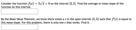 solved consider the function f x 2x 9 on the interval