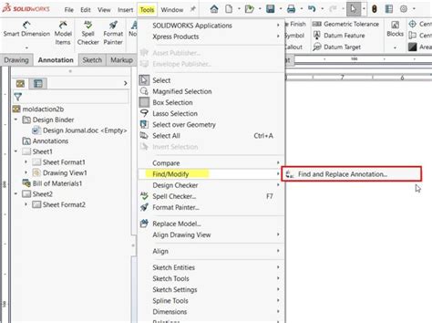 Find And Replace Annotation Systematics