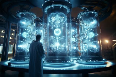 Premium Photo Scientists In A Hightech Lab Calibrating The Contr 00596 02