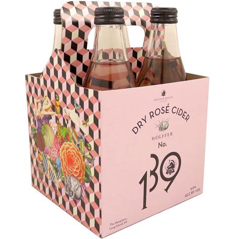 Wolffer Estate Dry Rose Cider No 139 Bottle 12oz4pk Sunac Natural Market Brooklyn