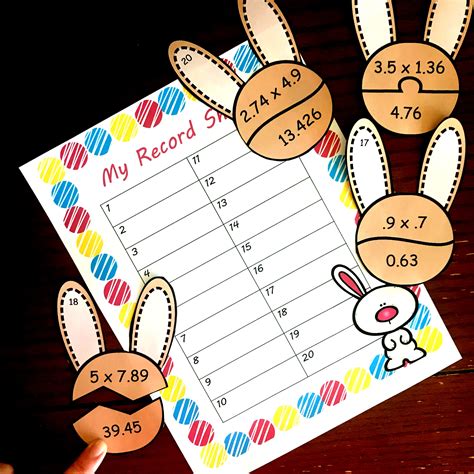 Free Puzzles For A Fun Multiplying Decimals Activity