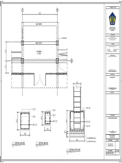 Denah Pembalokan Loby Samping Pdf