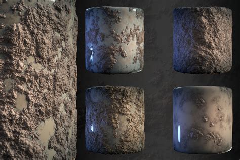 Artstation Mud Vol 03 Sbs And Sbsar And Maps Game Assets