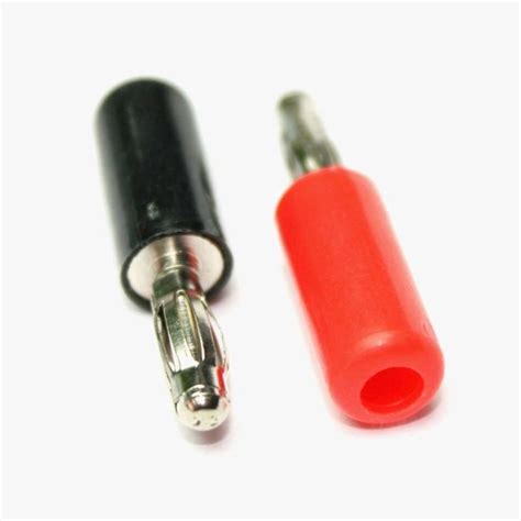 Banana Plug 4mm Male Terminal Connector Red And Black Pair Q12 C12