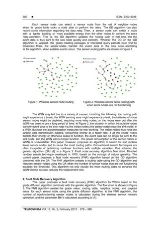False Node Recovery Algorithm For A Wireless Sensor Network PDF
