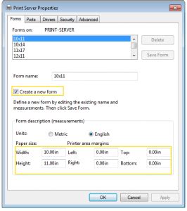 Print Server Properties Code Industry