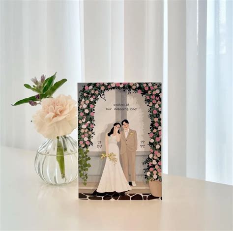 웨딩일러스트 커플일러스트 예쁘게 제작해드려요 크몽