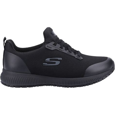 Skechers Work Work Squad Sr Wide Black Womens Slip Resistant Slip