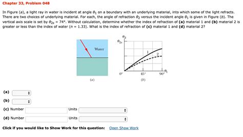 Solved Chapter 33 Problem 048 In Figure A A Light Ray In