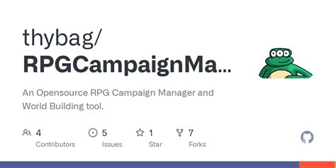 github thybag rpgcampaignmanager an opensource rpg campaign manager