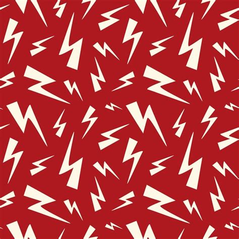 Premium Vector A Red And White Pattern Of Lightning Bolts Premium Vector A Red And White Pattern Of Lightning Bolts