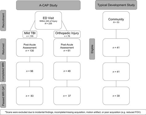 Flow Chart Summarizing How The Final Sample Was Derived Mtbi Mild