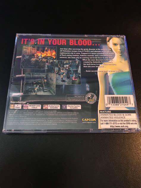 Resident Evil Series PS1 Reproduction Case NO DISC Etsy