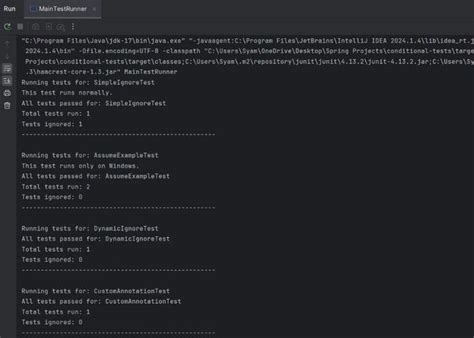 Junit 4 Conditional Test Execution And Ignoring Strategies