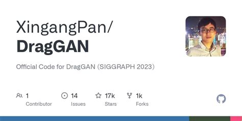 draggan code is finally released interactive point based manipulation