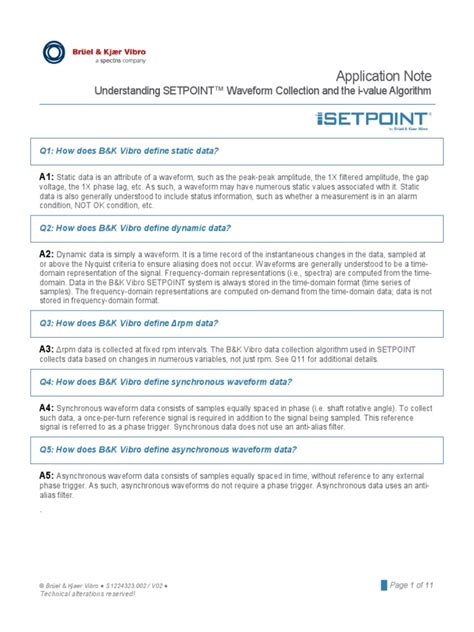 Application Note Understanding Setpoint™ Waveform Collection And The I
