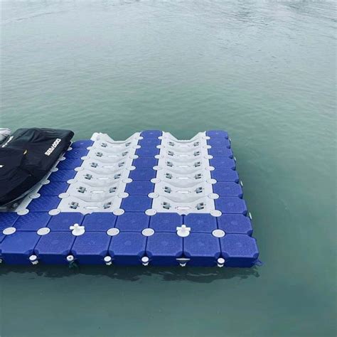 Hdpe Plastic Modular Pontoon Platform Floating Docks For Boat Jet Ski Modular Floating Dock