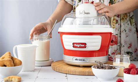 Ice Cream Maker Red Party Time Ice Cream Machine Ariete