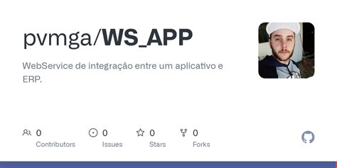 Github Pvmgawsapp Webservice De Integração Entre Um Aplicativo E Erp